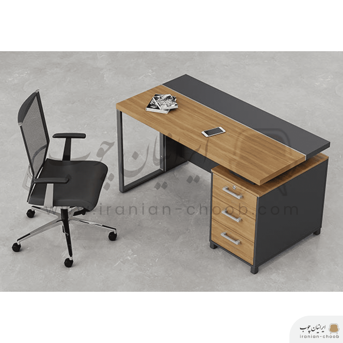 میز کارمندی ایرانیان چوب مدل K300 - فروشگاه ایرانیان چوب